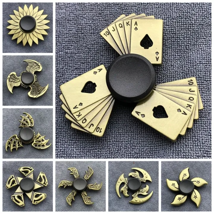 Puzzle Toy Color Finger Spinner Metal Zinc Alloy Fidget Spinner Cool ...