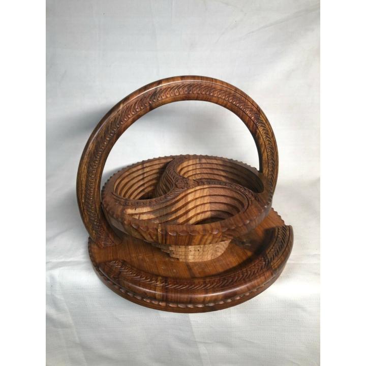 Trudy Carved Wooden Dry Fruit Tray | Daraz.pk