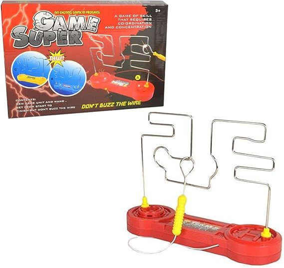 Buzz Game for Family Kids, Electric Maze Shock Toys Party Nerve Game ...