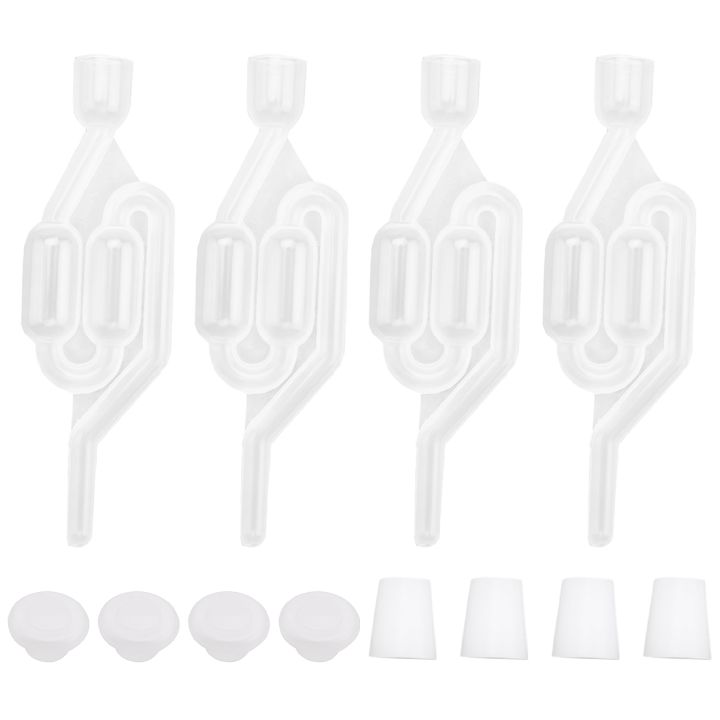 Fermentation Airlock,with Rubber Airlock Stopper Twin Bubble Airlock ...