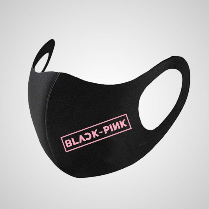 Black Pink Mask for Army Anti Face Protection Dust BT21 Korean Band ...