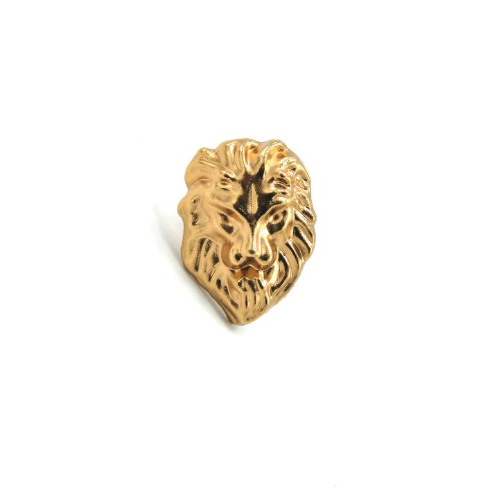 BLACK WOLF GOLDEN LION LAPEL PIN - COAT PIN | Daraz.pk