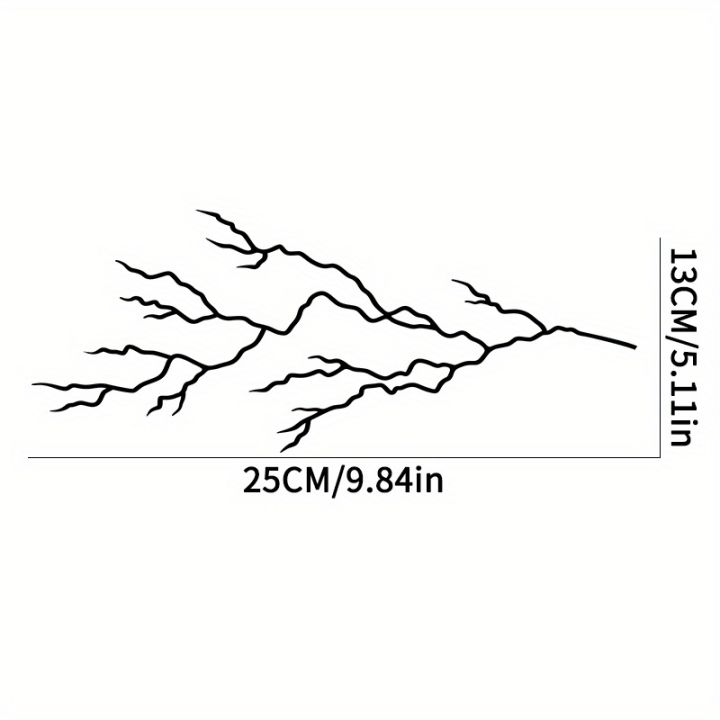 JFR AUTOS® Creative 3D Lightning Crack Sticker - Waterproof & Sun ...