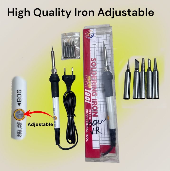 60W Portable Electric Soldering Iron - Mobile Repairing Soldering Iron ...