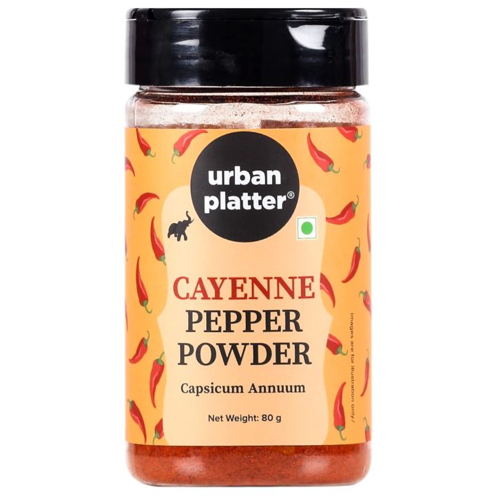 Urban Platter Cayenne Pepper Powder, 80g [Spicy & Smoky Pepper Powder ...