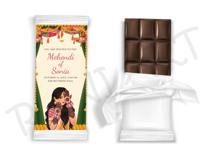 customised chocolate sticker | Daraz.pk