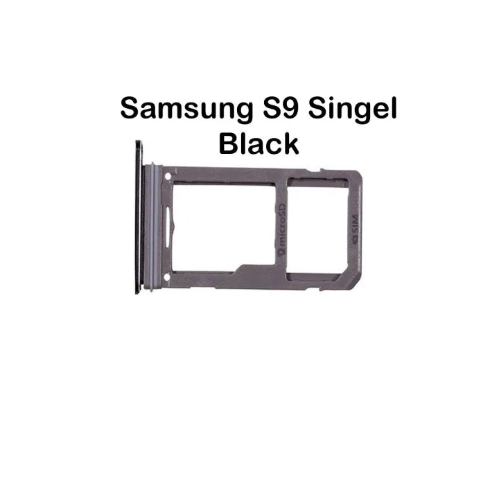 Samsung S9 Black Single SIM Card Tray And Micro SD Card Slot Holder ...