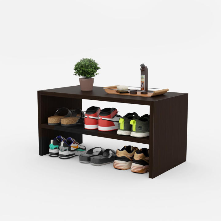 2-Layer Wooden Shoe Rack – Middle Eastern Style Wooden Shoe Rack ...