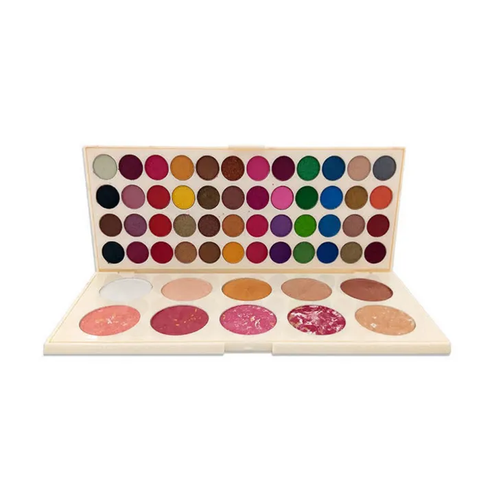 Color Institute 48 Shimmer Eyeshadow, 5 Terracotta Blushons, 5 ...
