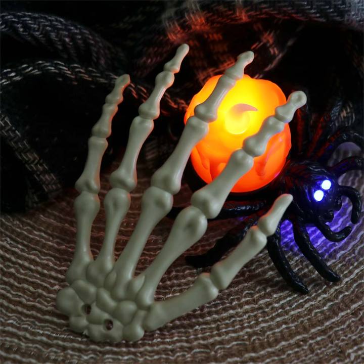 Funny Realistic Halloween Skeleton Hands Plastic Waterproof Fake ...
