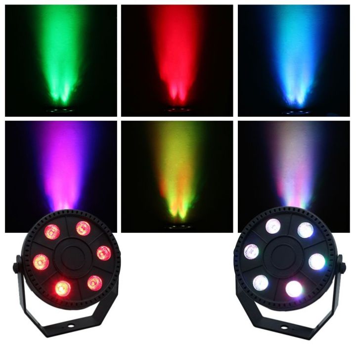 Mini RGB 6 Led Par Light Sound Active with Disco Light | Daraz.pk