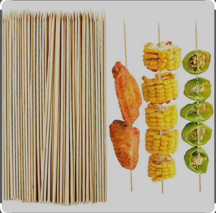 3 Packs 65-75pcs/pack Wooden BBQ Bamboo Skewer Sticks - 12 Inch BBQ ...