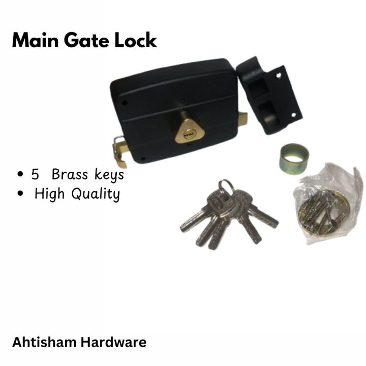 Main Gate Lock Heavy Duty | Home Guard Door Lock High Quality with 5 ...