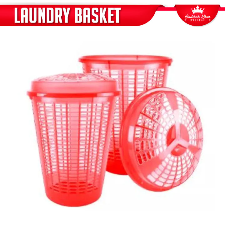 Laundry Basket Plastic Material Pack of 2 | Daraz.pk