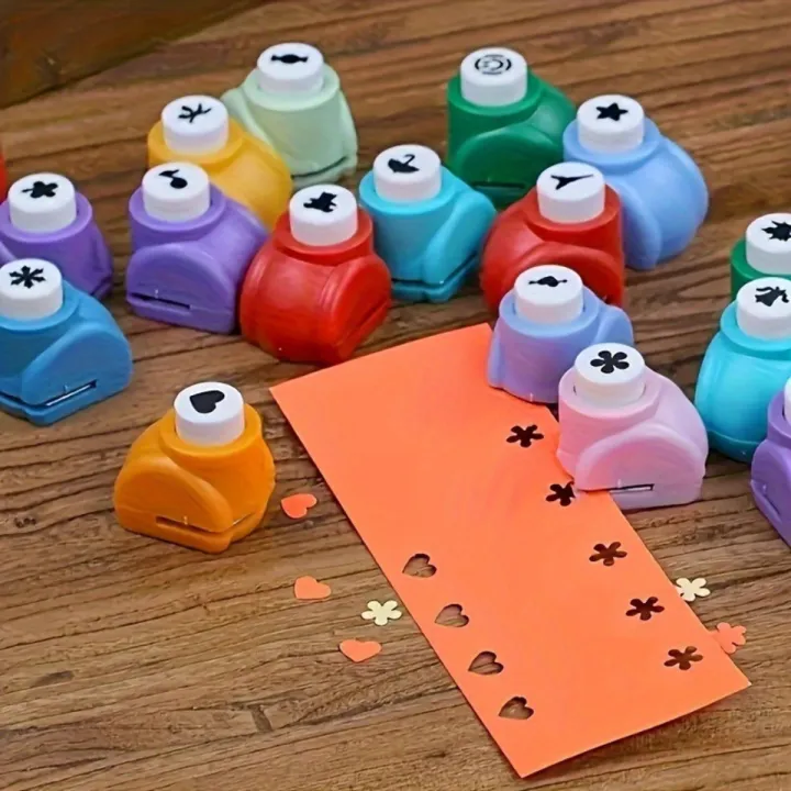 Mini Paper Punch Set – 4, 8, or 12 Pcs | DIY Craft Shape Punch Tools ...