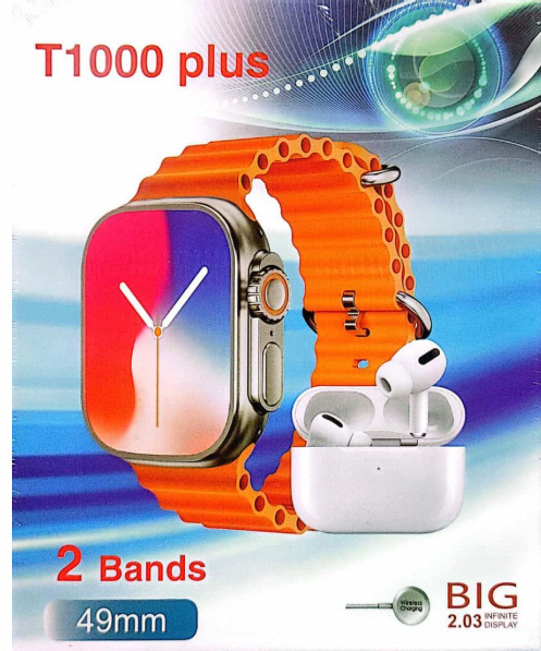 H1000 plus Ultra 2 Smart Watch Set Sport Fitness Watch with Protective ...