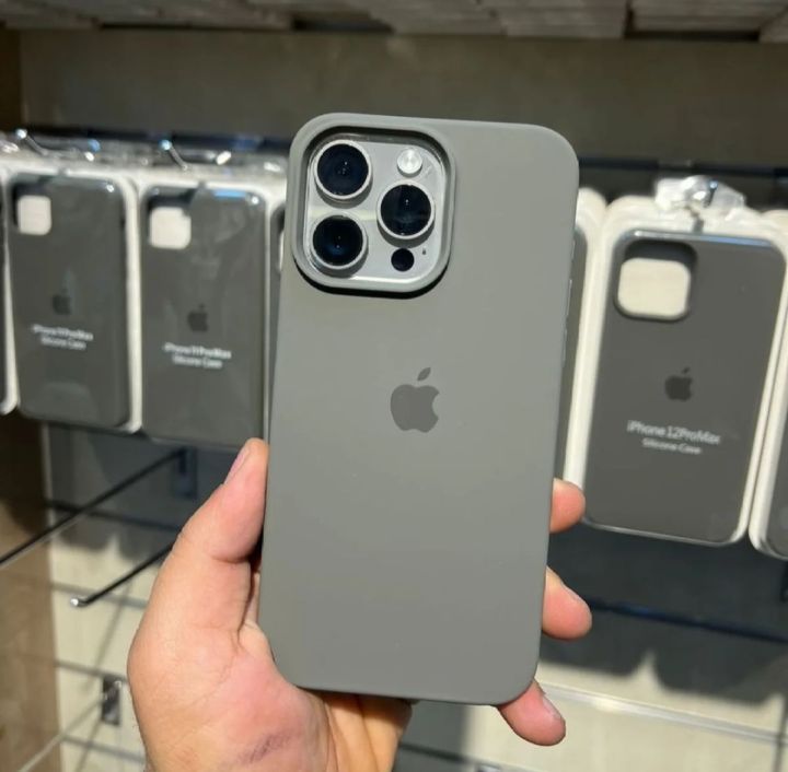 15 Pro Max / 15 Pro Official Silicone Case - All Colors With Logo ...