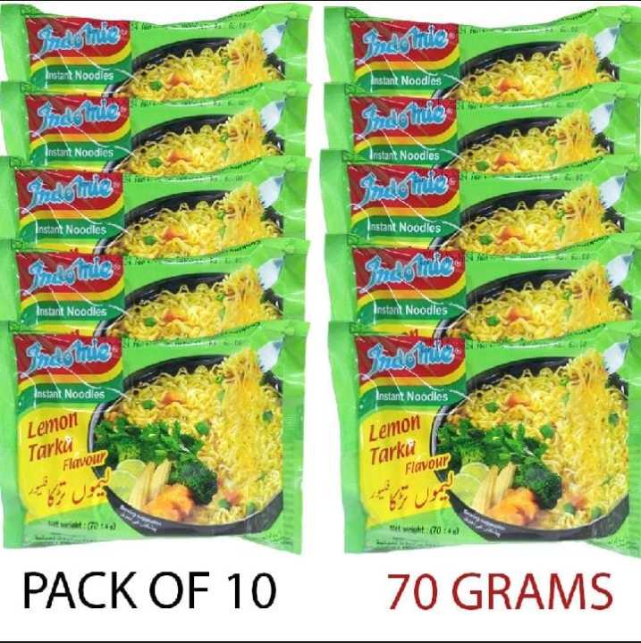 Indomie Noodle | Instant Noodles 70 Grams | Pack of 10 | (Lemon Tarka ...