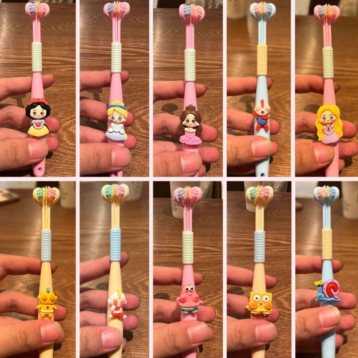 Portable 360 Degree Three Sided Toothbrush Ultraman Princess 3D Tooth ...