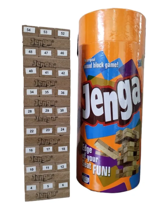 Hasbro Gaming Jenga Tower Wooden Blocks Game - Wood Toy | Daraz.pk