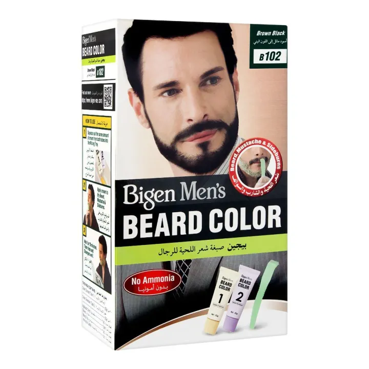 Bigen Men's Beard Colour, Brown Black B102 | Daraz.pk