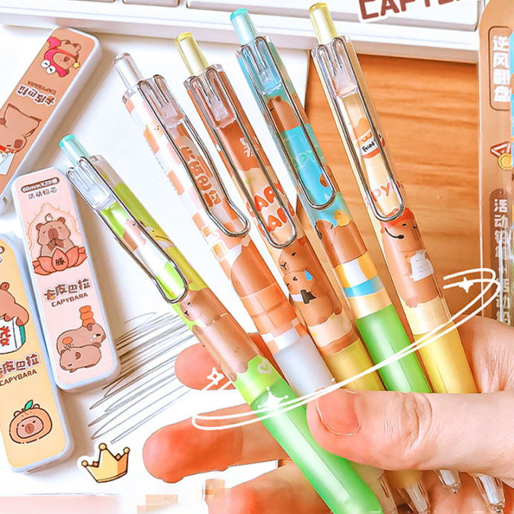 1/2/4Pcs Cartoon Capybara Mechanical Pencil Set Drawing Writing Pencils ...