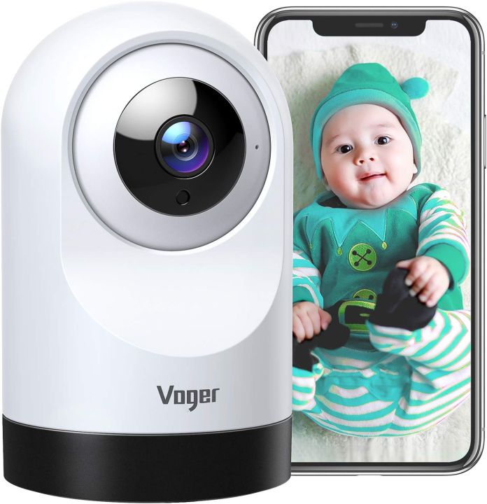 Voger Baby Monitor 360 Degree WiFi Home Security Camera PTZ Indoor ...