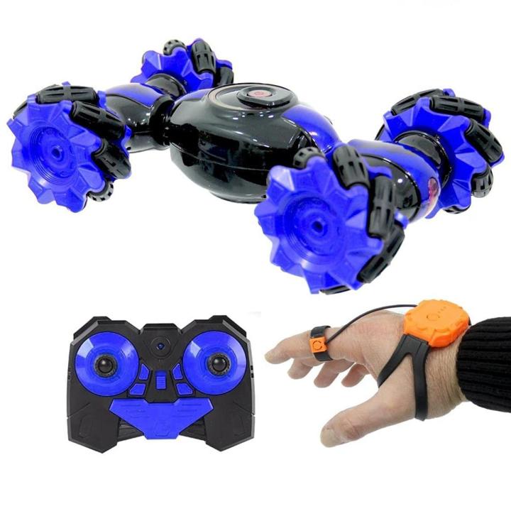 Gesture Sensing Remote Control car Toy Traverse Crab Dancing Car Rechargeable 4WD Gesture ...