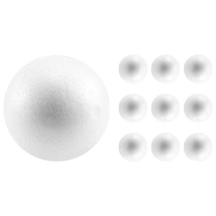10 x Polystyrene Foam Ball Sphere 10cm---White | Daraz.pk