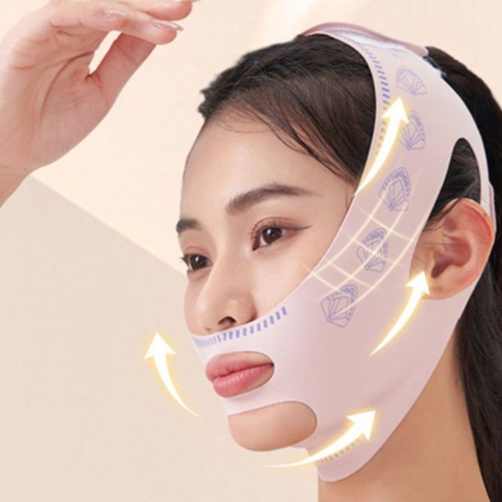 Woman Chin Up Mask Slimming Strap Face Sculpting Sleep Mask Lifting ...