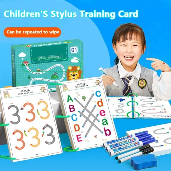 (64pages) Reusable Magical Tracing Workbook Set , Reusable Calligraphy ...