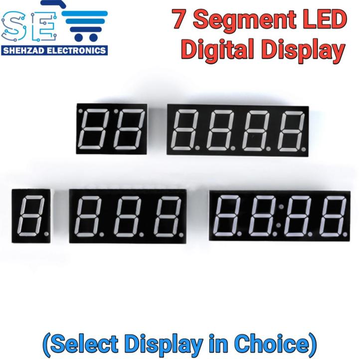 7 Segment Red LED Digital Display Common Anode Cathode 1 Bit 2 Bit 3 ...