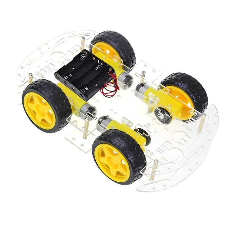DIY 4WD 4 Wheel Smart Robot Car Chassis Kit For Arduino In Pakistan | Daraz.pk