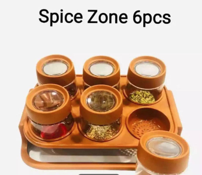 Rack - Masala Rack - Masala Box Set - Spice Jar Rack - Spice Jars with ...