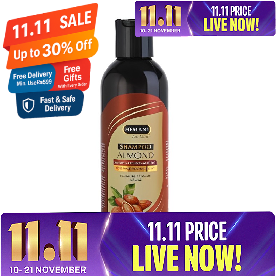 Hemani Live Natural - Shampoo - Almond 350ml | Daraz.pk