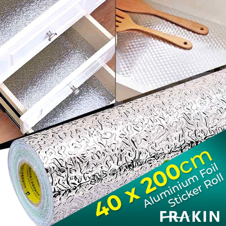 Self Adhesive Aluminium Foil Sticker Roll, Oil Proof Waterproof ...
