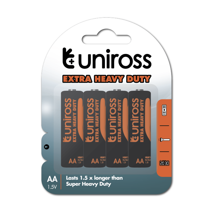 Uniross 4 x AA Extra Heavy Duty Cells | Daraz.pk