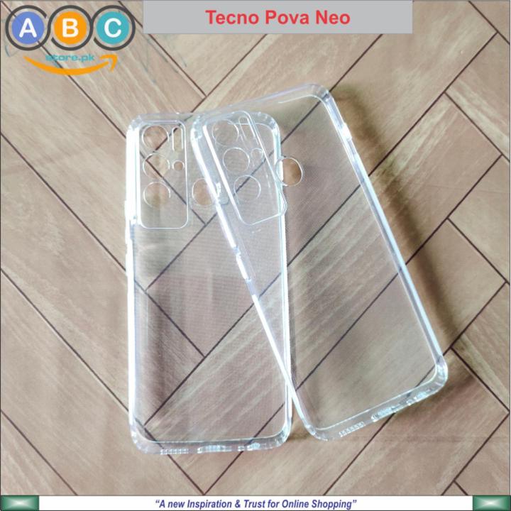 Tecno Pova Neo Case , Soft TPU Camera Protective with Anti-Dust Plugs ...