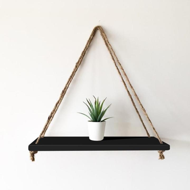 Wall Hanging shelf Rope Hanging Shelf White - By Dream Decor, Wall ...