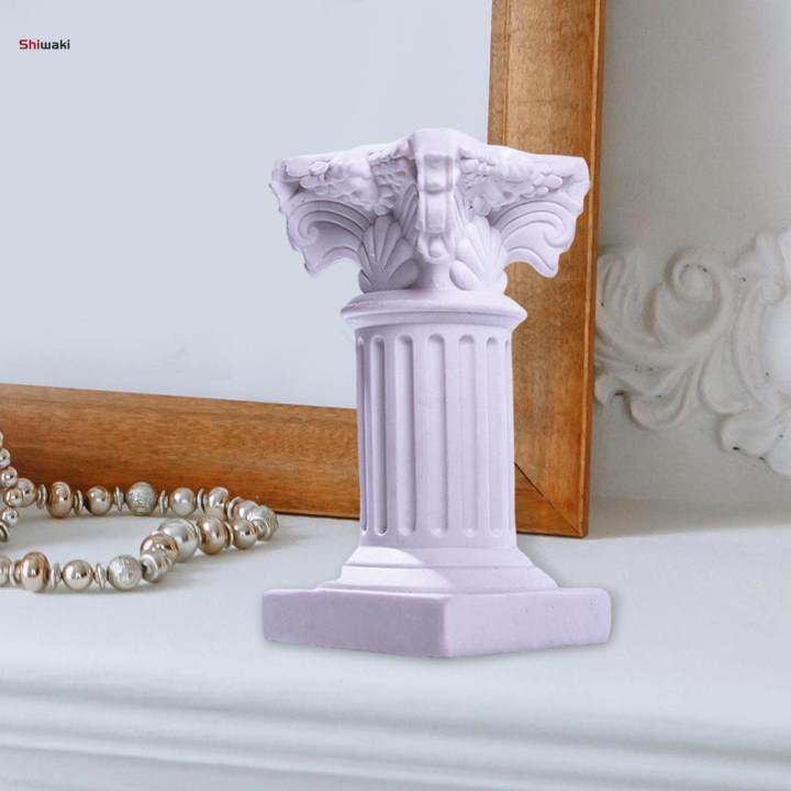 Roman Pillar Pedestal Stand Statue Candle Holder for Table Decoration ...