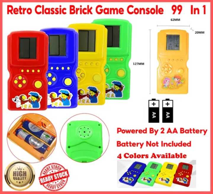 Wisdom Retro Brick and Aeroplane Console Large Screen Bricks Game ...