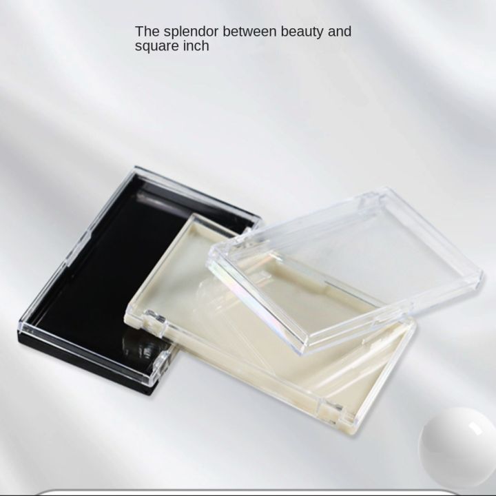 New Plastic Eyelash Storage Box Square Shape Clear Transparent Square ...