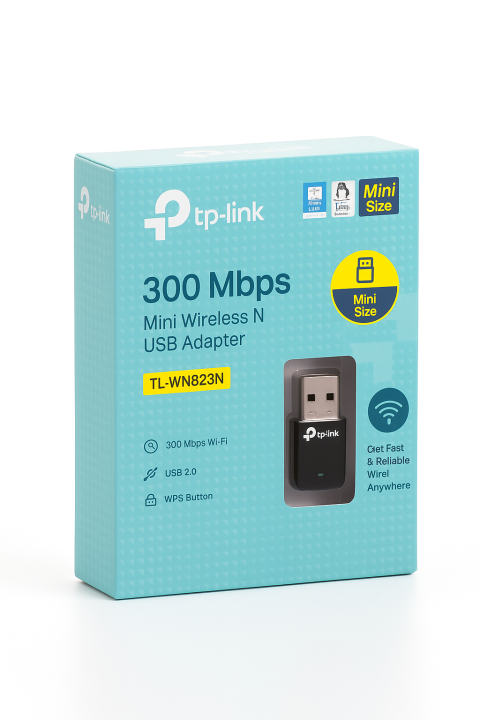TP-Link TL-WN823N Wireless USB Adapter – 300 Mbps High-Speed WiFi ...