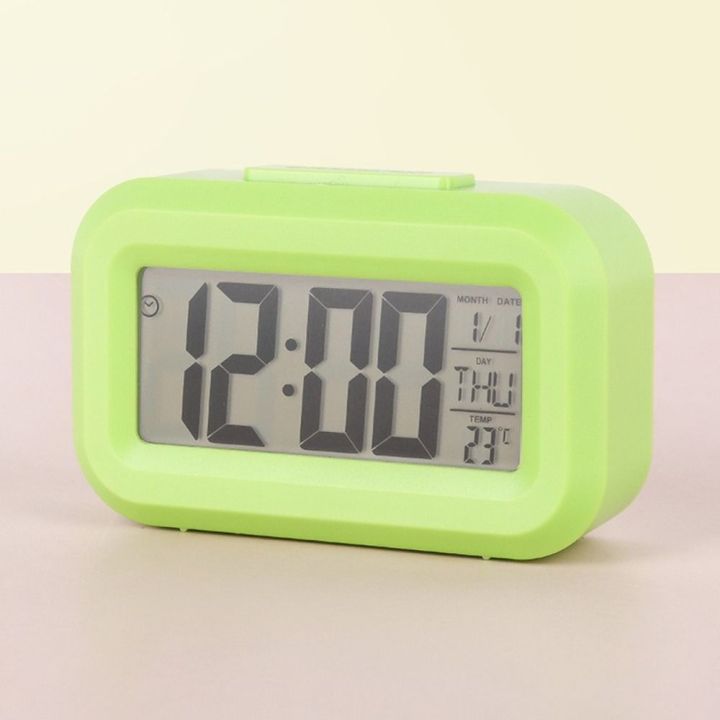 Easy to Operat Plastic Digital Alarm Clock Digital Display Silent LED Electronic Clock Portable ...