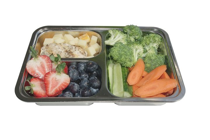 Z.M. Stainless Steel Lunch Box with 3 Compartments-Eco Friendly ...