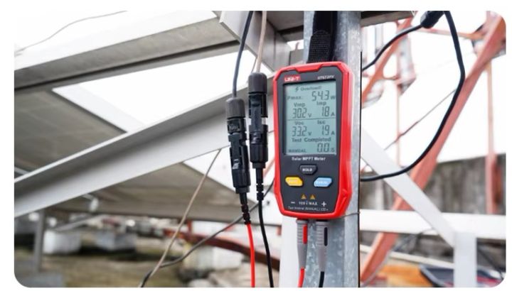 Solar MPPT Meter Handheld Automatic Measurement Solar Detector UNI-T ...