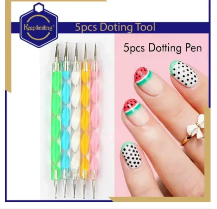 Keep Smiling 5pcs Dotting Pen Tool for Arts and Craft and for Nail Art ...