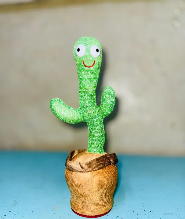 Dancing Cactus USB rechargeable with talking , music, colorful lights ...