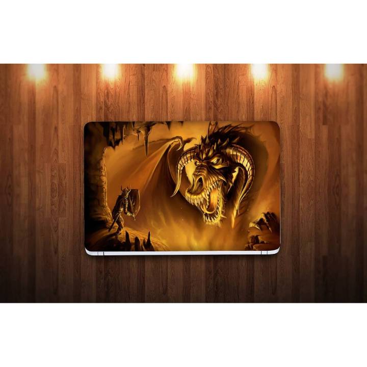 Golden Dragon -Laptop Skin Sticker Cover Art Decal Protector | Daraz.pk