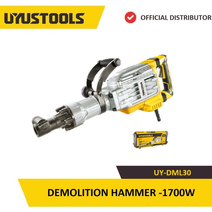 UYUSTOOLS - Demolition Hammer Drill Machine (1700Watt) UY-DML30-CL ...